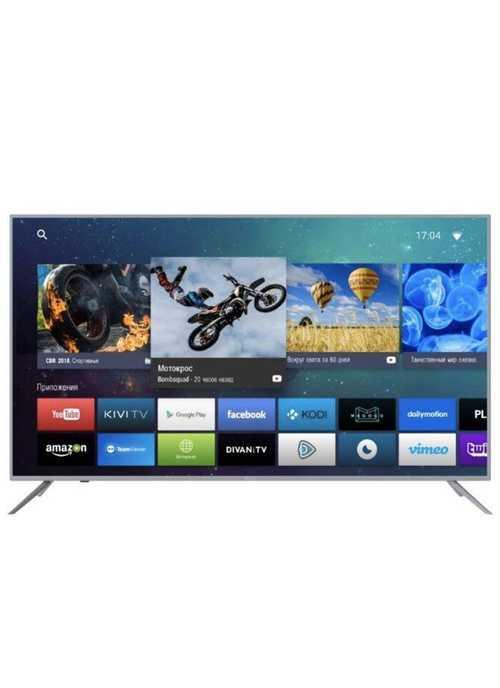 Телевизор 55” kivi 55U600GR 4K UltraHD Smart новый