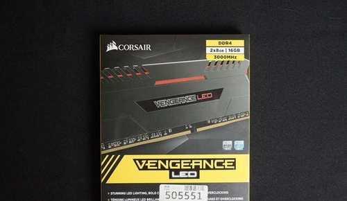 Corsair Vengeance LED DDR4 2x8Gb 3000 мгц