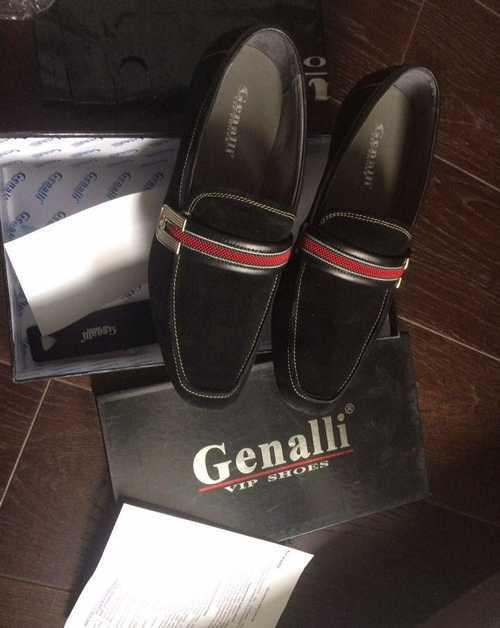 Мокасины Genalli 41 размер (27,5 стелька) кожа