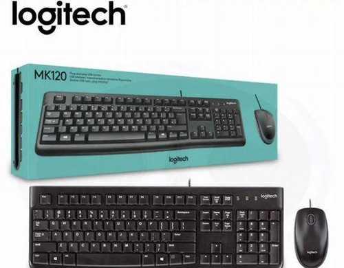 Клавиатура и мышь Logitech Desktop MK120 Black USB