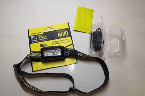 Налобный фонарик аккумуляторный Nitecore nu10