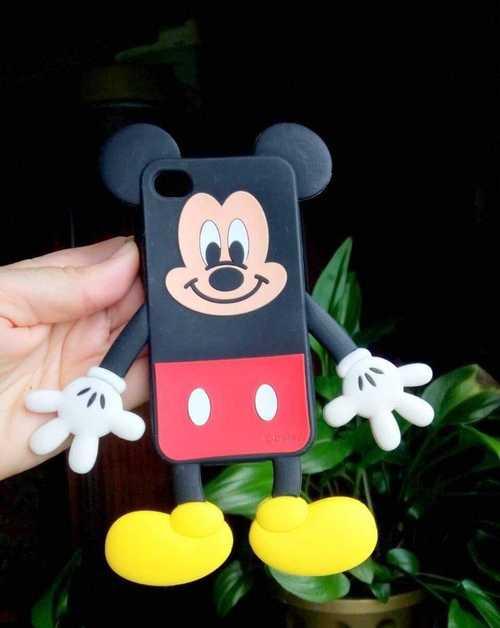 Бампер чехол айфона iphon 4,4S "Микки Маус"Disney