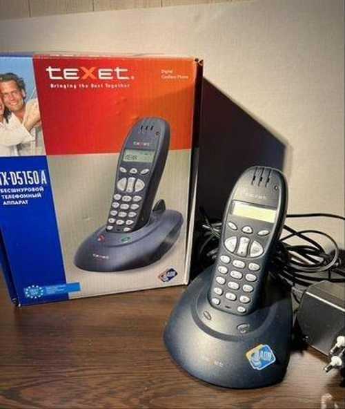 Бесшнуровой телефонный аппарат Texet TX-D5150A