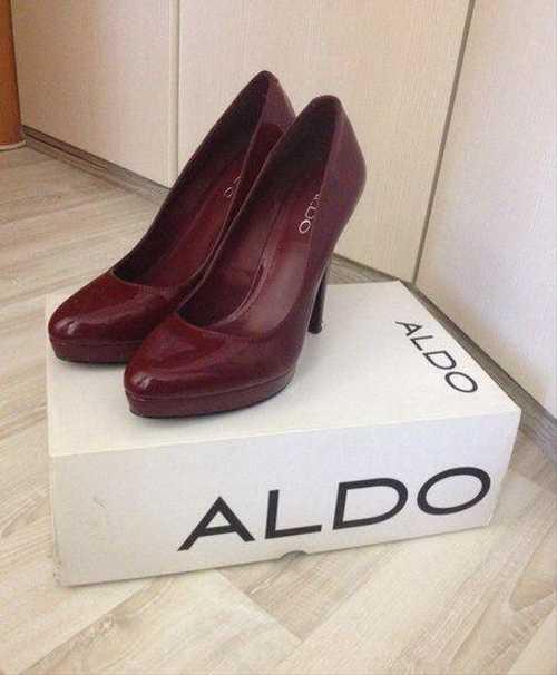 Туфли бренд Aldo 38 р-р бордовые