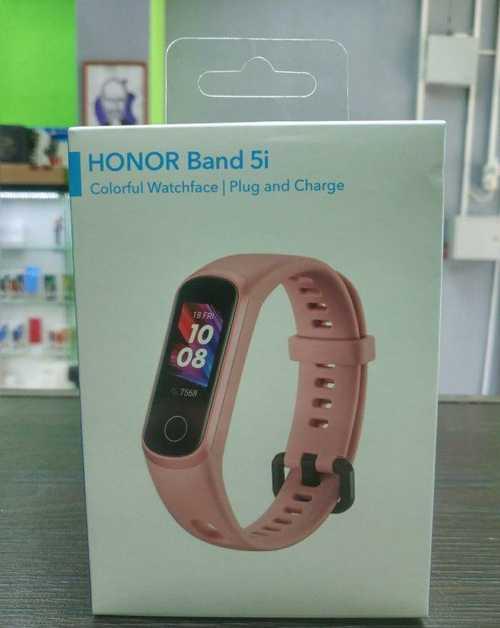 Фитнес-браслет Honor Band 5i розовый, новый