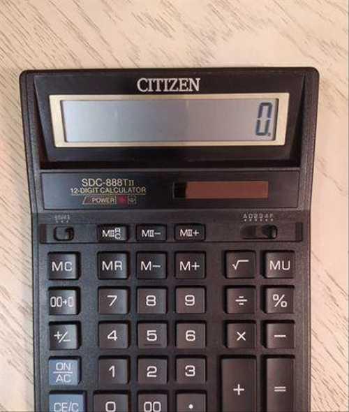 Калькулятор Citizen настольный SDC-888TII