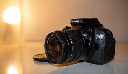 Фотоаппарат Canon 650d body или Kit 18-55 IS ii