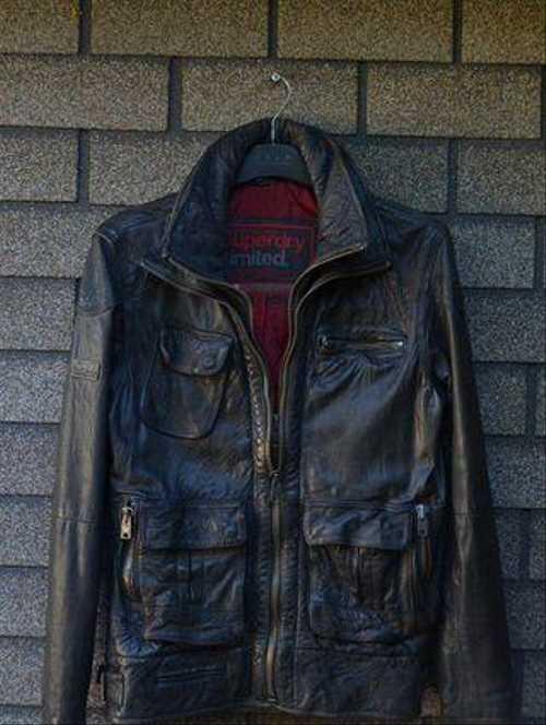Superdry кожаная куртка limited