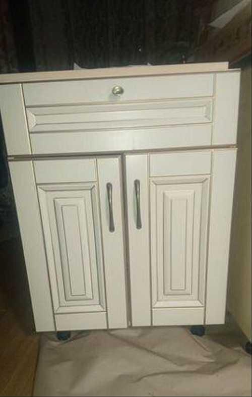 Шкаф кухонный напольный с ящиками высокий