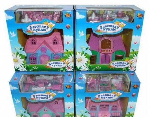 Игровой набор Abtoys В гостях у куклы Дом в наборе с аксессуарами, 4 вида в коллекции PT-00228