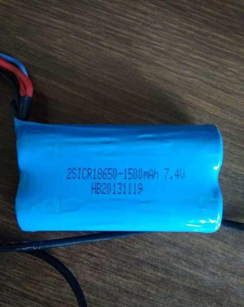 Аккумулятор 1500 mAh 7.4 v