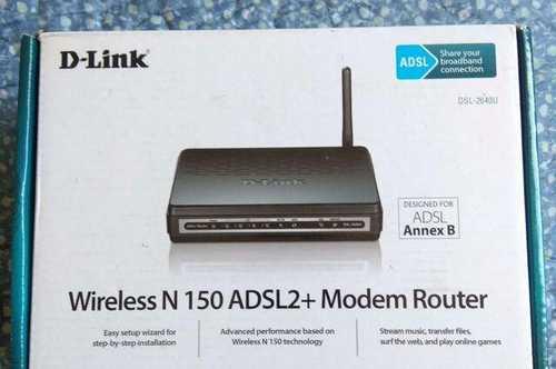 Adsl роутер Dlink 2640U