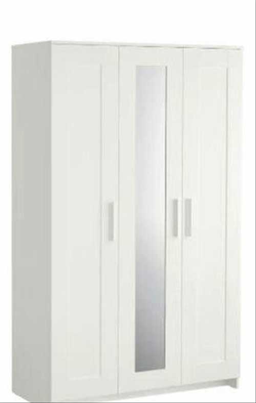 Шкаф IKEA Бримнэс Brimnes платяной 3-дверный белый