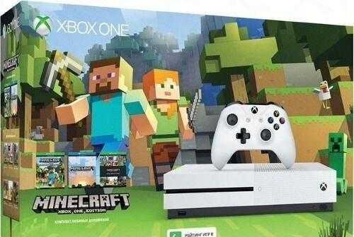 Microsoft Xbox One S 1000гб Minecraft Edition
