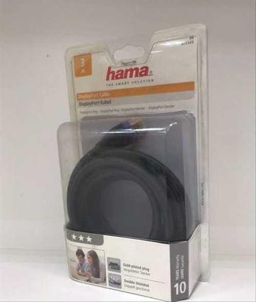 Кабель Hama DisplayPort (m) DisplayPort (m) 3m (H