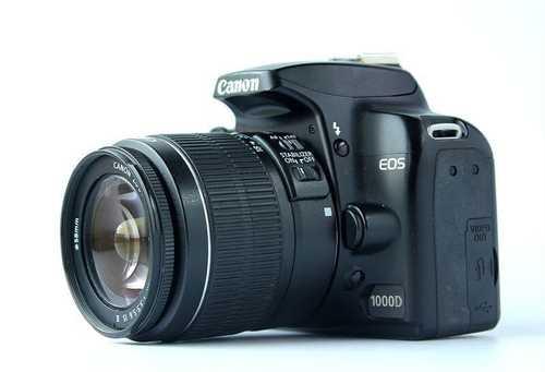 Фотоаппарат Canon 1000D kit 18-55 II IS бу