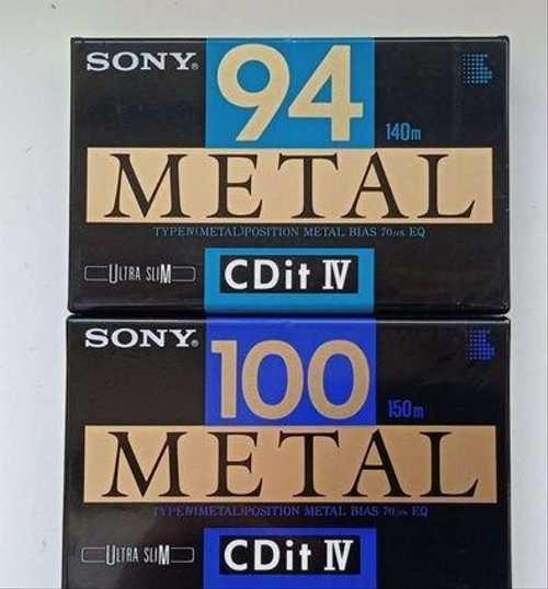 Аудио кассеты sony metal