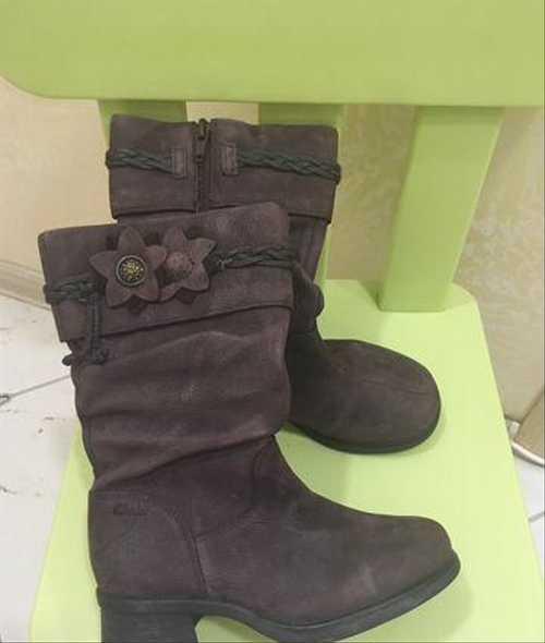 Сапоги новые Clarks демисезонные