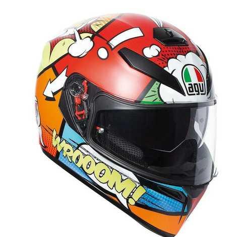 Шлем AGV K-3 SV Black Baloon Birdy