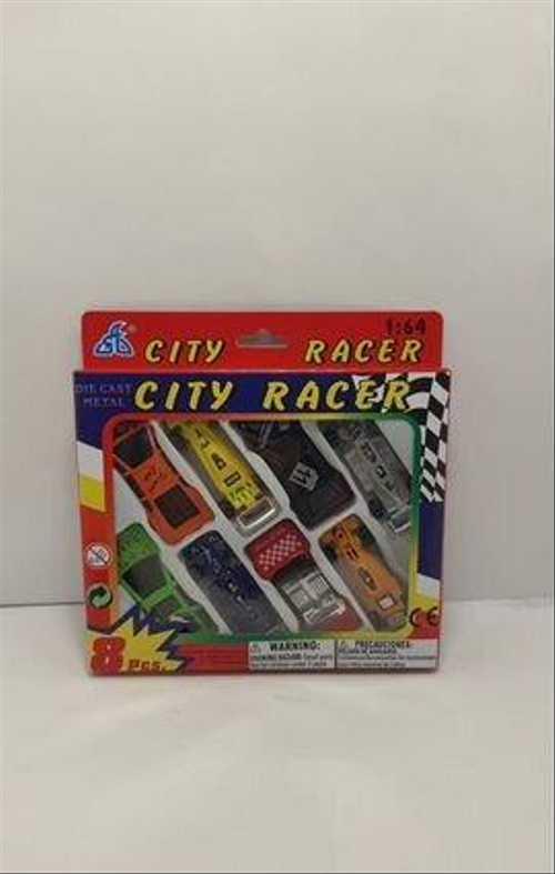 Набор из 8 металлических машинок city racer