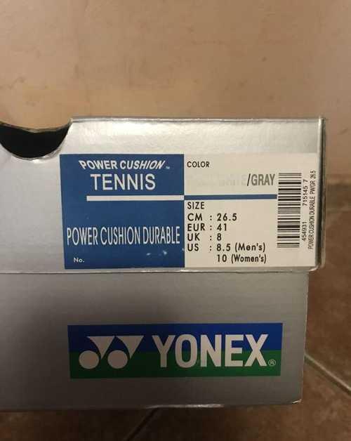 Теннисные кроссовки Yonex женские 41 26,5 стелька