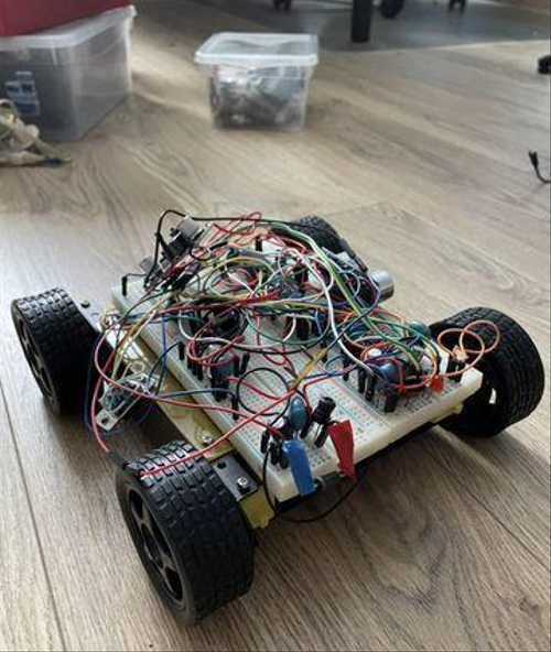 Тележка 4WD, рука 6DoF, STM32, Raspberry Pi