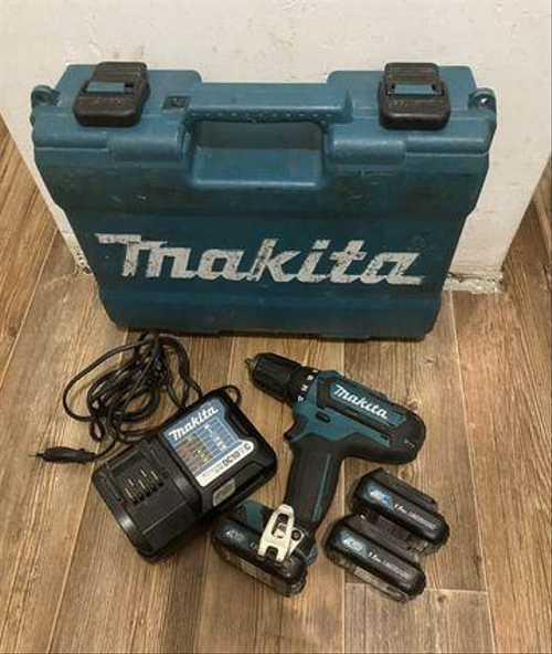 Makita df331d шуруповерт оригинал 3акб