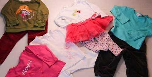 Много детской одежды, пакет вещей на девочку 86 см