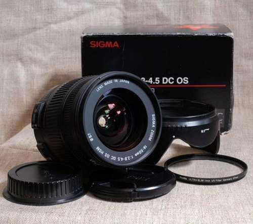 Объектив Sigma 18-50mm F2.8-4.5 DC OS canon EF