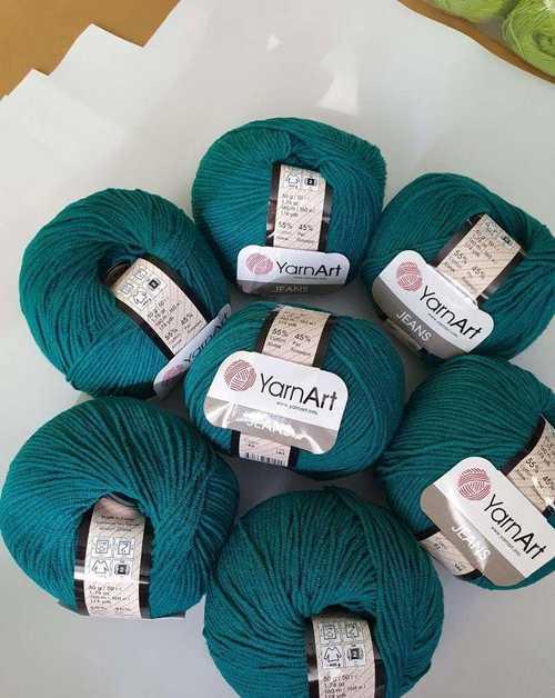 Пряжа yarnart jeans 7 мотков