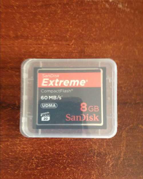 Карта памяти Sandisk Extreme CF 60 MB/s 8 Gb
