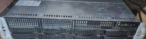 Бу Сервер Supermicro X9DRD-iF/LF;два E5-2620;96Gb