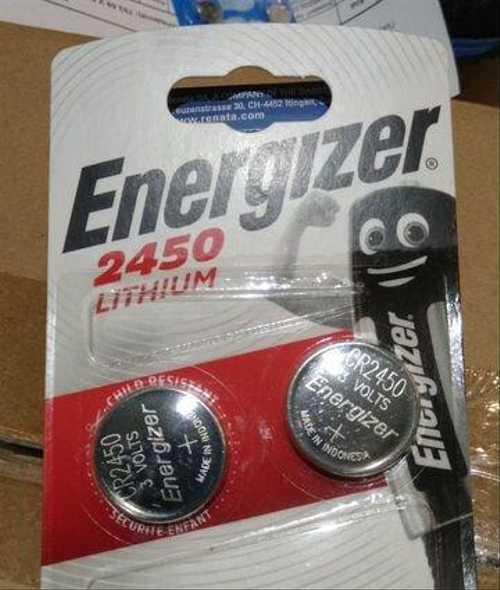 Батарейка Energizer CR2450 Lithium 3V