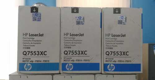 Продам картридж HP Q7553X Q7553XC Оригинальный