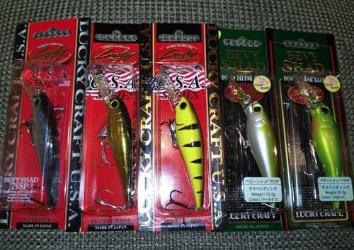 Японцы Lucky Craft Bevy Shad, Tango и US Shad 65