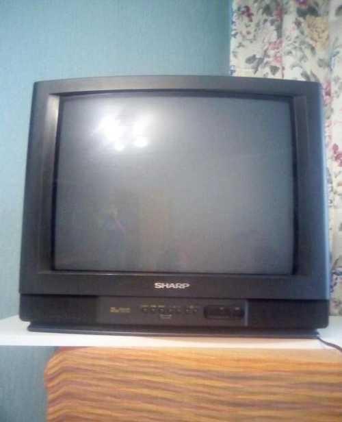 Телевизор Шарп кинескопный с пультом