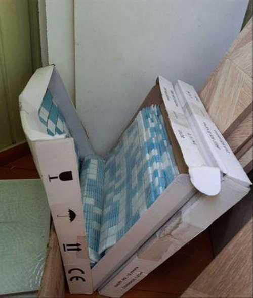 Плитка, остатки ламината