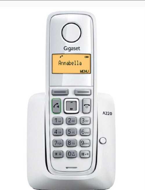 Стационарный телефон dect gigaset A220 white белый