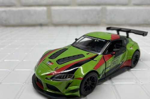 Моделька toyota supra зеленая 1/36 kinsmart