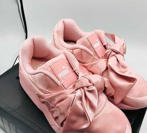 Puma Fenty Bow Silver Pink розовые