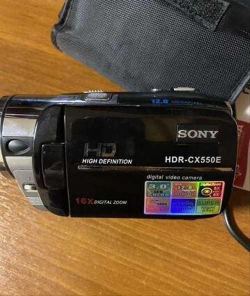 Видеокамера Sony hdr сх 550е