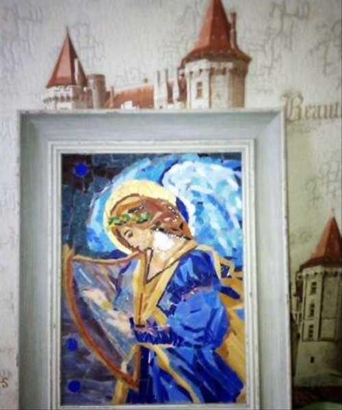 Картина из смальты мозаика "Ангел"