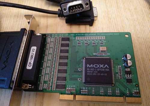 Контроллер Moxa CP-168U с кабелем 8х RS232/RS485