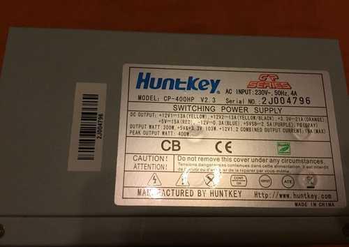 Блок питания Huntkey cp-400hp v2.3
