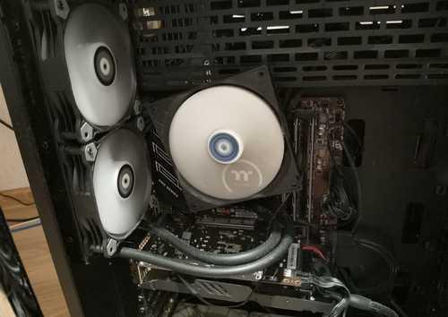 Z390 a-pro, 9600kf, 240 вода thermaltake
