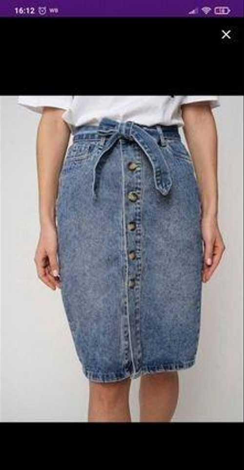 Юбка джинсовая твое