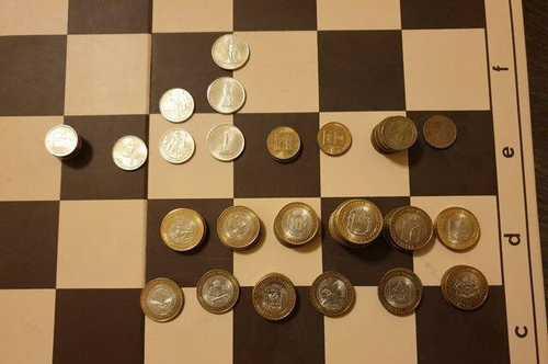 Монеты 1,2,5,10 рублей
