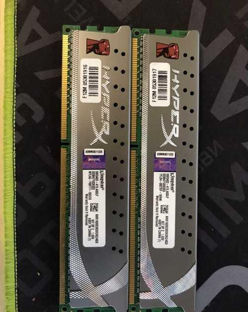DDR3 4gb x2 kingston HyperX 1600MHz