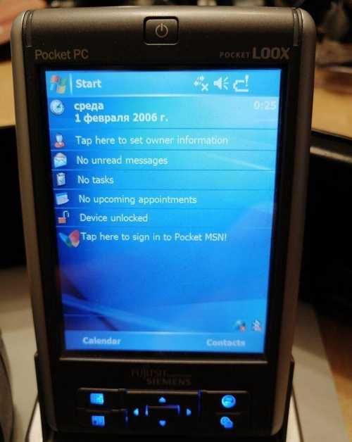 Кпк Fujitsu Siemens Pocket loox C550