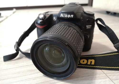 Зеркальный фотоаппарат nikon d80